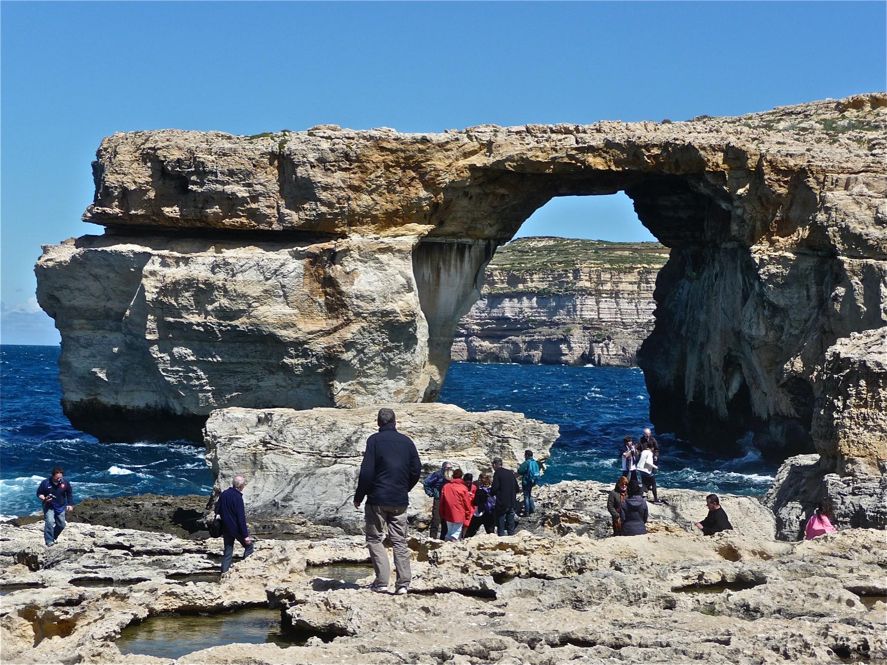 Solve Azure Window Rock Arch, on Gozo Island, Malta jigsaw puzzle ...
