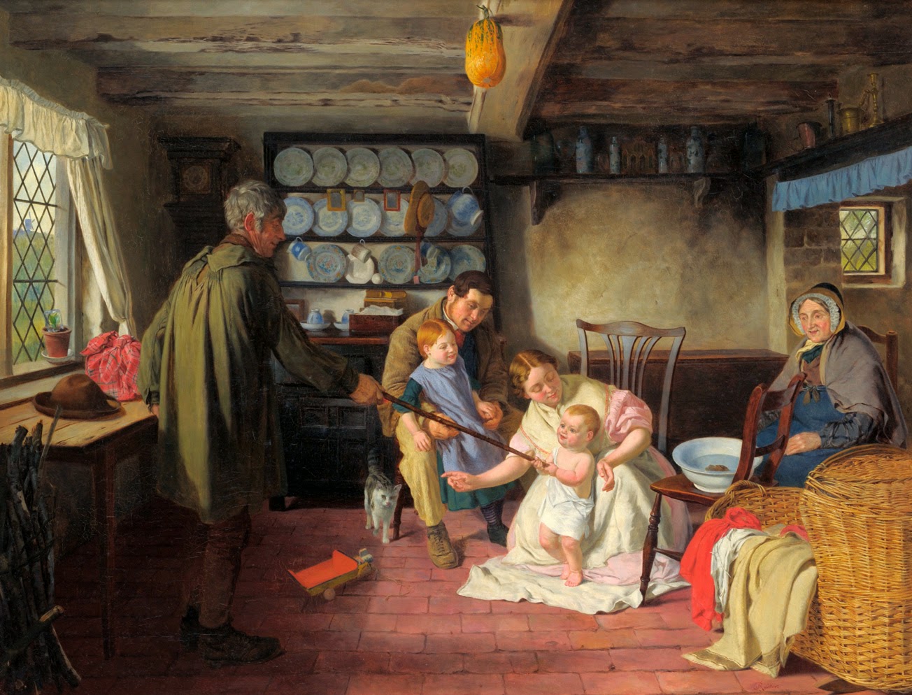 Solve Charles Rossiter - The Cottager's Family jigsaw puzzle online ...
