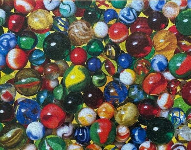Solve I FOUND MY MARBLES! jigsaw puzzle online with 99 pieces