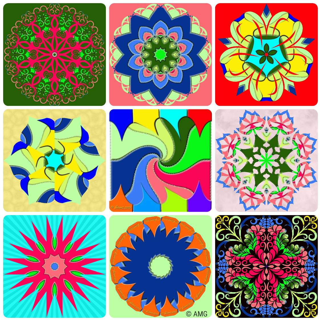 Solve Shirley's Slight Swirl Recycled jigsaw puzzle online with 36 pieces