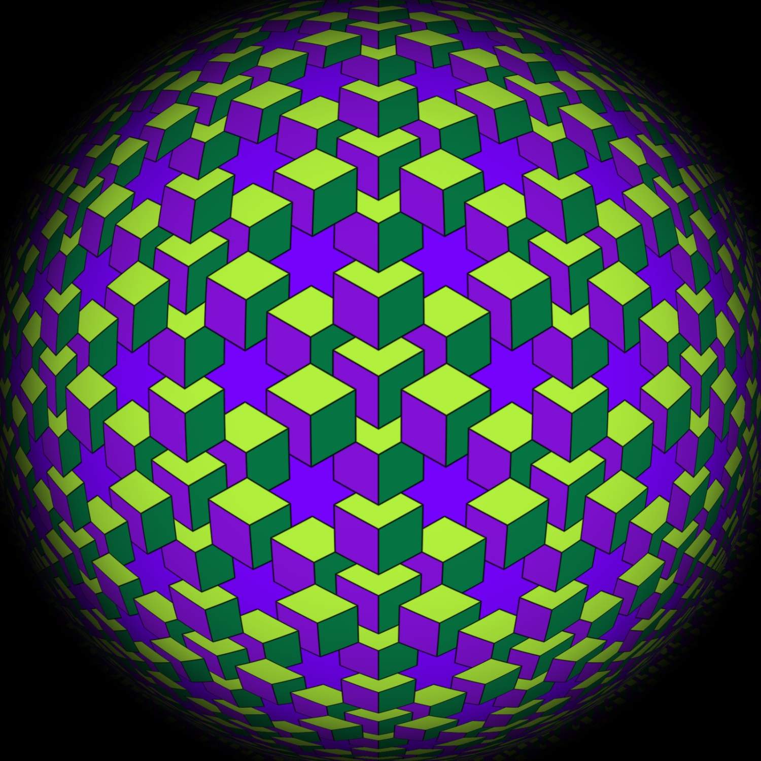 Solve Sphere of Cubes 2 jigsaw puzzle online with 225 pieces