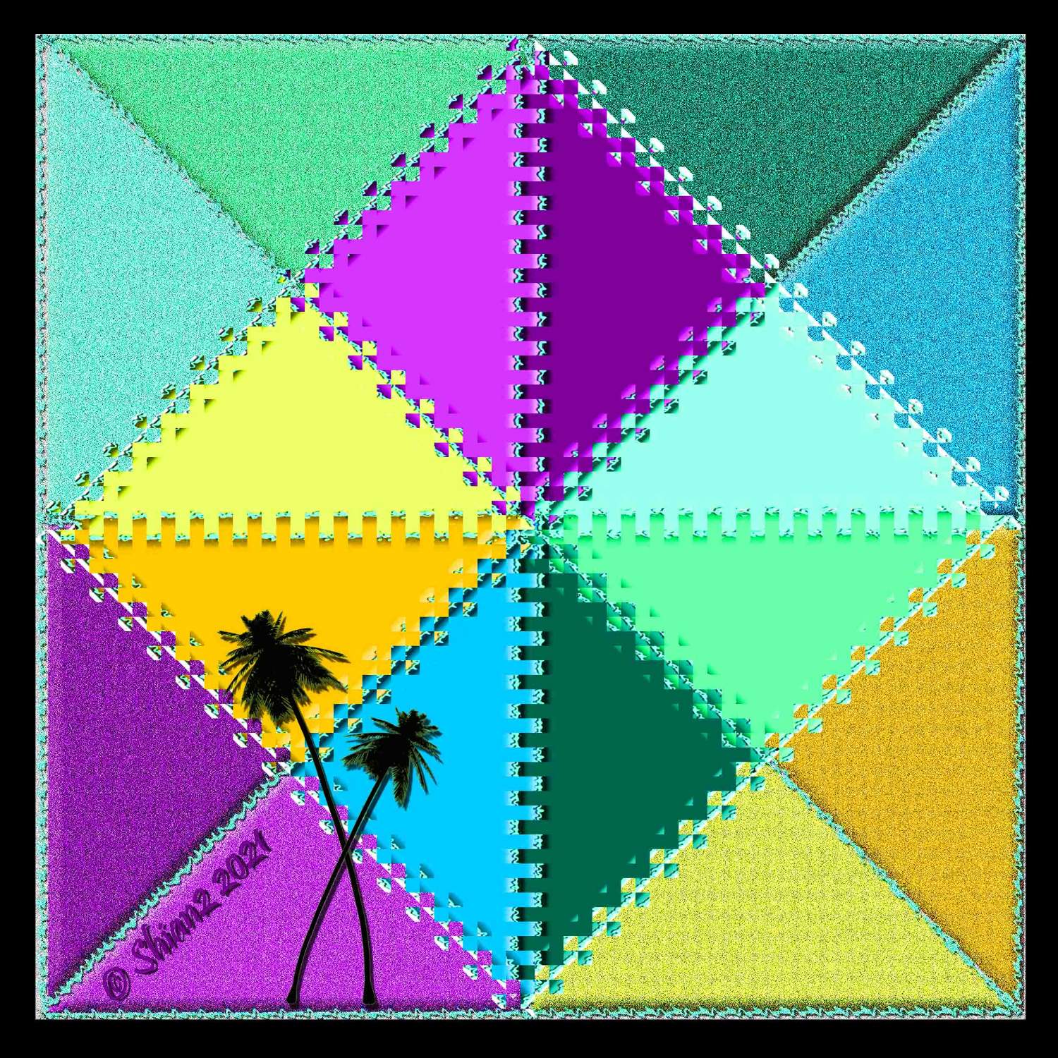 Solve Triangles jigsaw puzzle online with 225 pieces