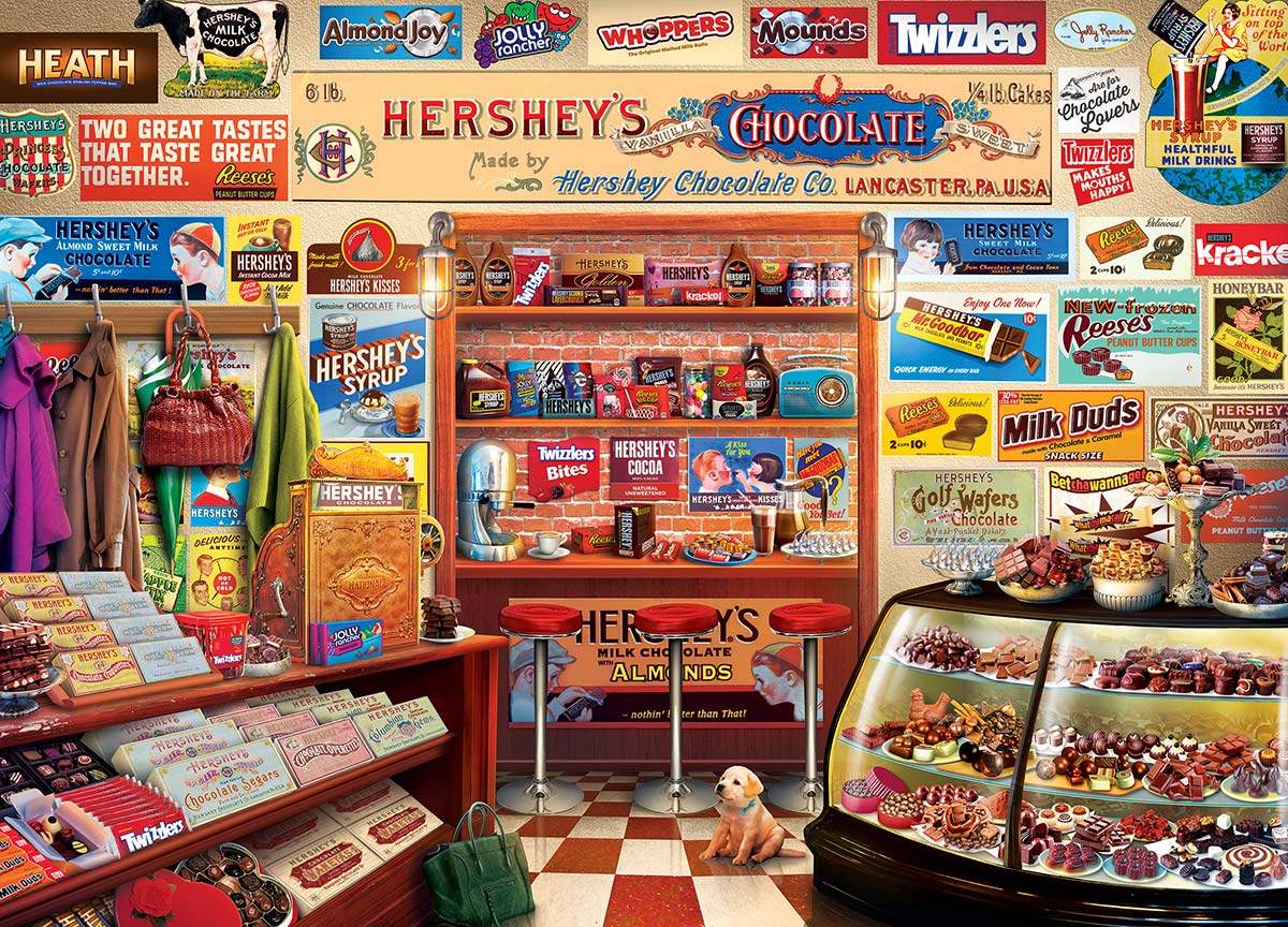 Solve Hershey's Candy Store jigsaw puzzle online with 252 pieces