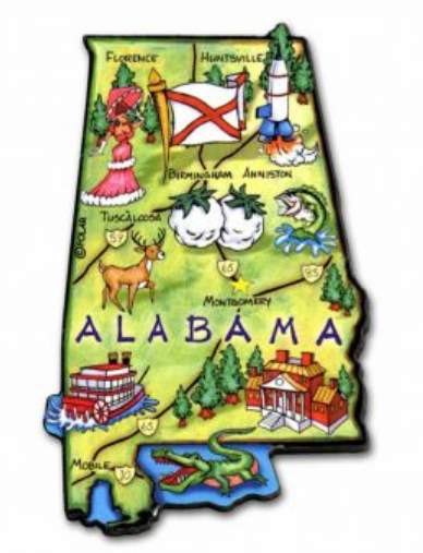 Solve Alabama jigsaw puzzle online with 48 pieces