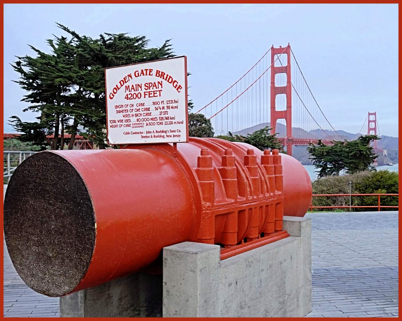 Solve Golden Gate Bridge Cable jigsaw puzzle online with 63 pieces