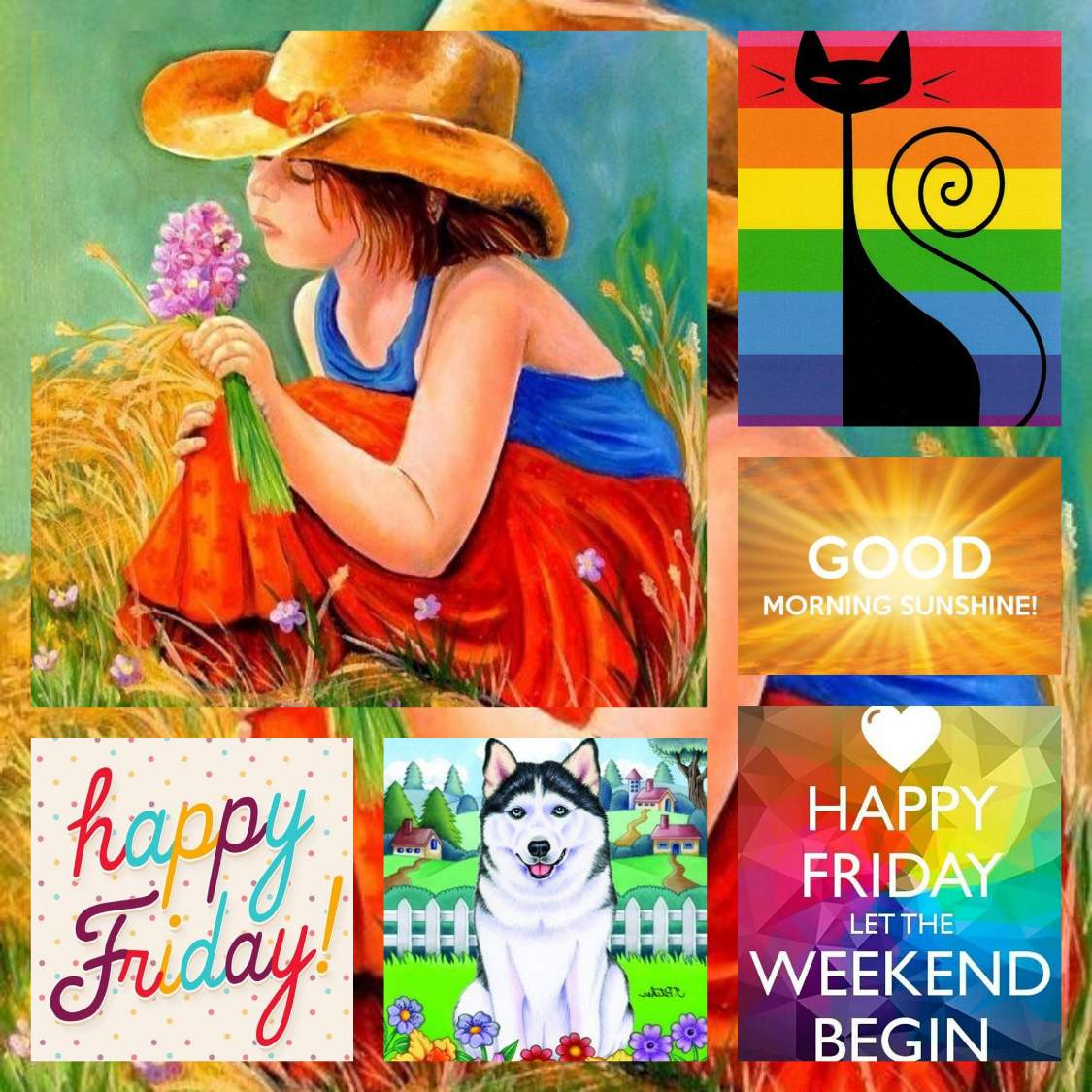 Solve HAPPY FRIDAY jigsaw puzzle online with 81 pieces