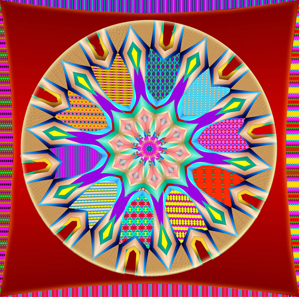 Solve WHEEL OF COLOUR jigsaw puzzle online with 100 pieces