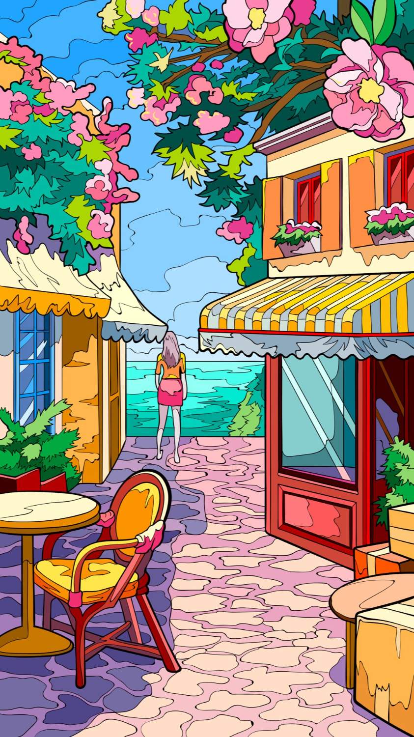 Solve PUZZLE - Ocean View jigsaw puzzle online with 84 pieces