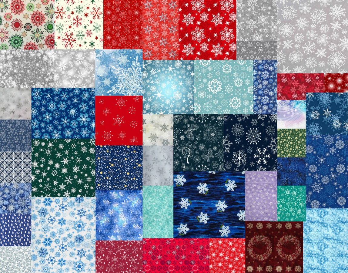 Solve Christmas Snowflake Storm jigsaw puzzle online with 108 pieces