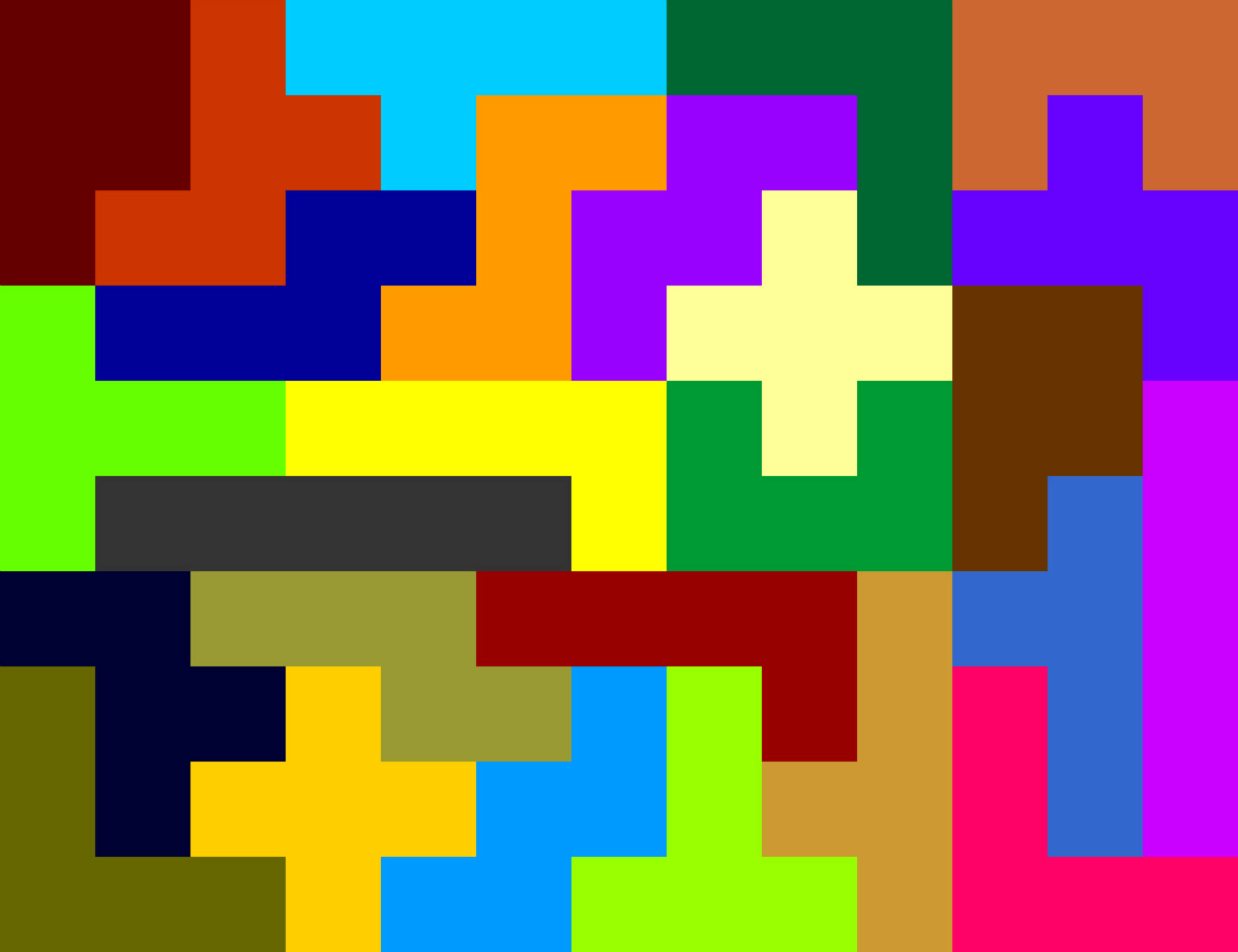 Solve Pentomino Irregular jigsaw puzzle online with 520 pieces