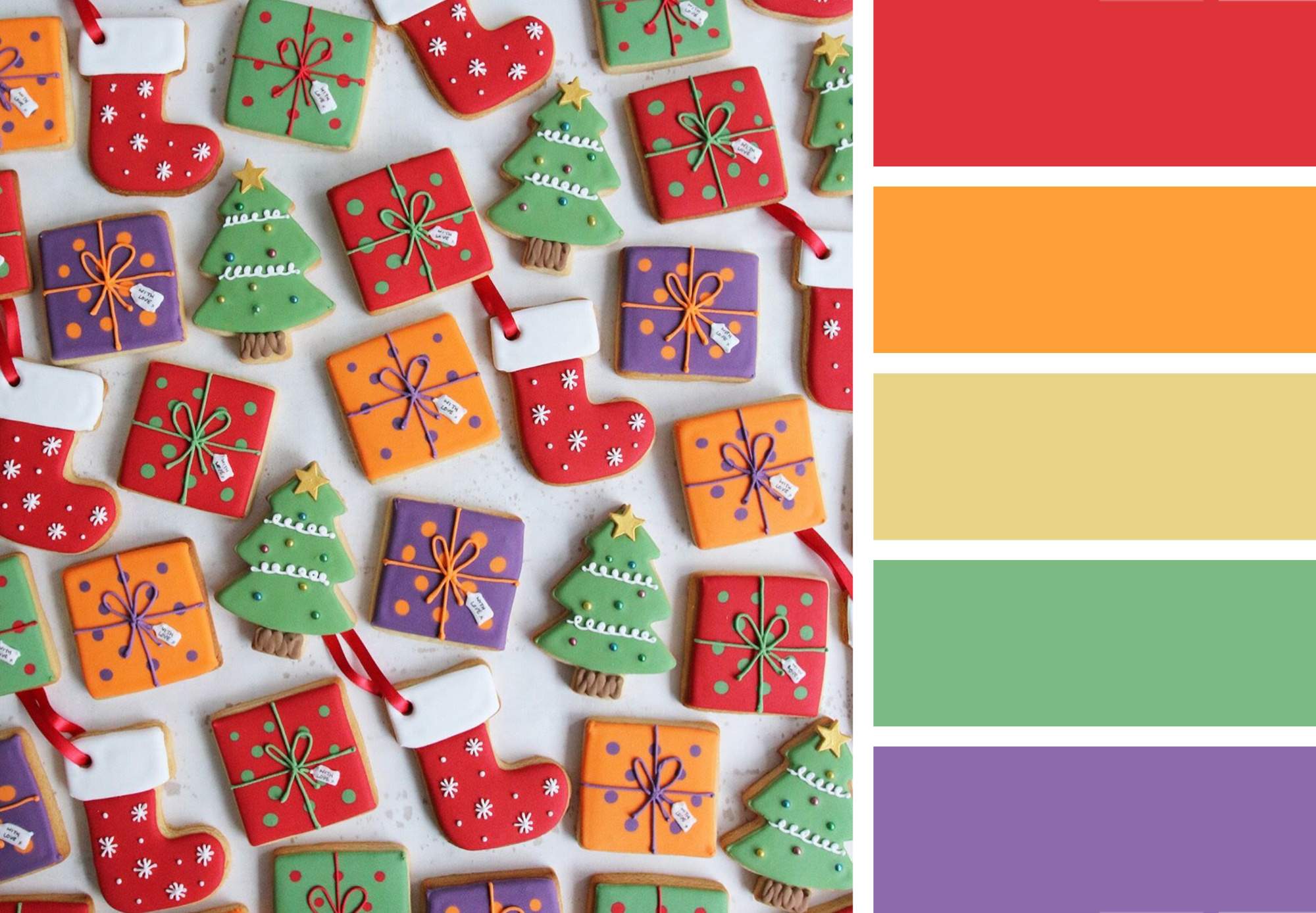 Solve Iced Christmas Biscuits jigsaw puzzle online with 280 pieces