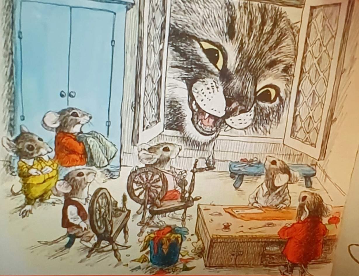 Solve SIX LITTLE MICE jigsaw puzzle online with 48 pieces