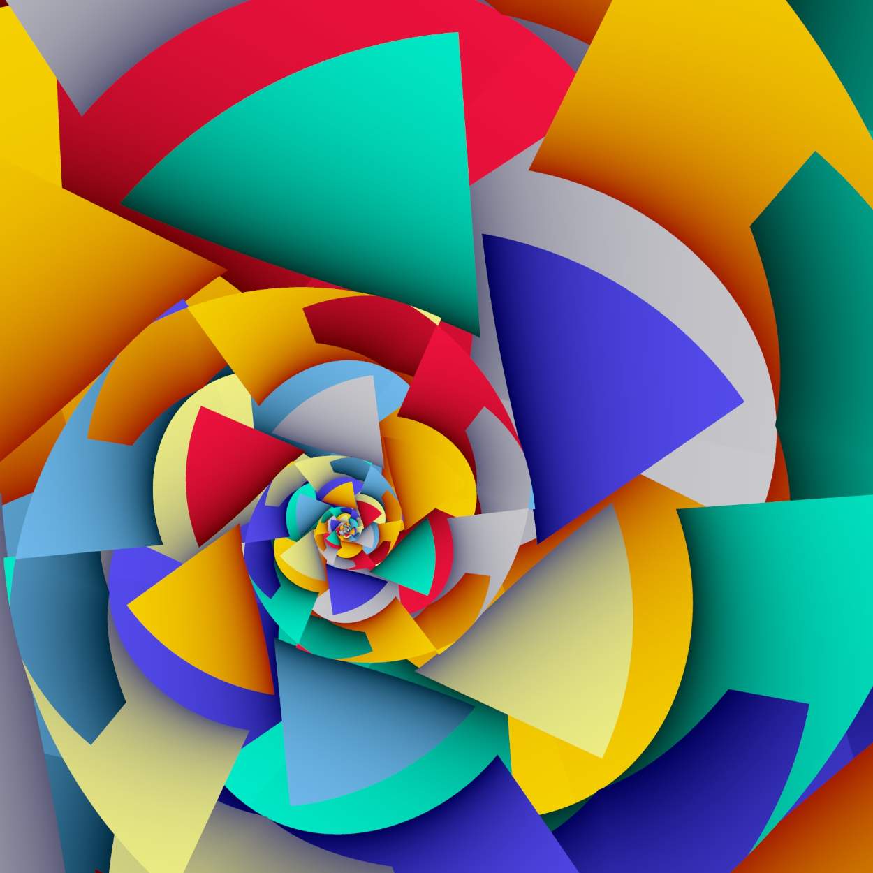 Solve Bright Spiral 21 jigsaw puzzle online with 100 pieces