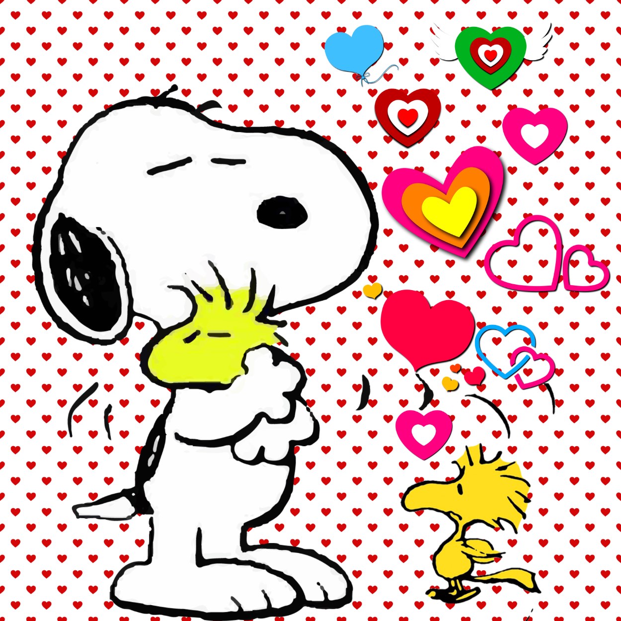 Solve Snoopy on Valentine’s Day! jigsaw puzzle online with 100 pieces