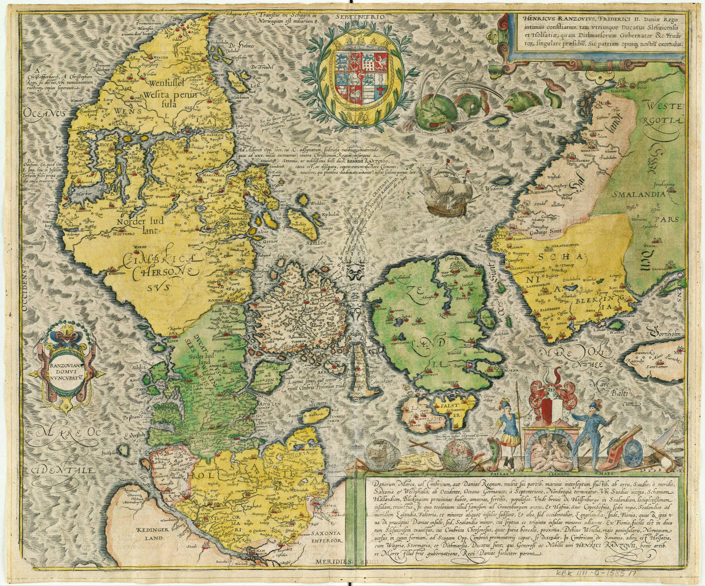 Jigsaw Puzzle | old map of Denmark | 340 pieces | Jigidi