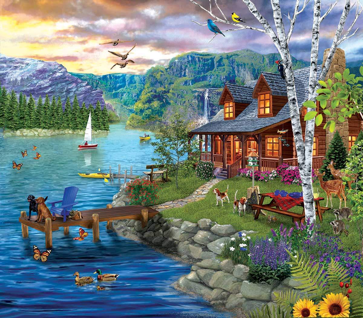 Solve PEACEFUL SUMMER jigsaw puzzle online with 90 pieces