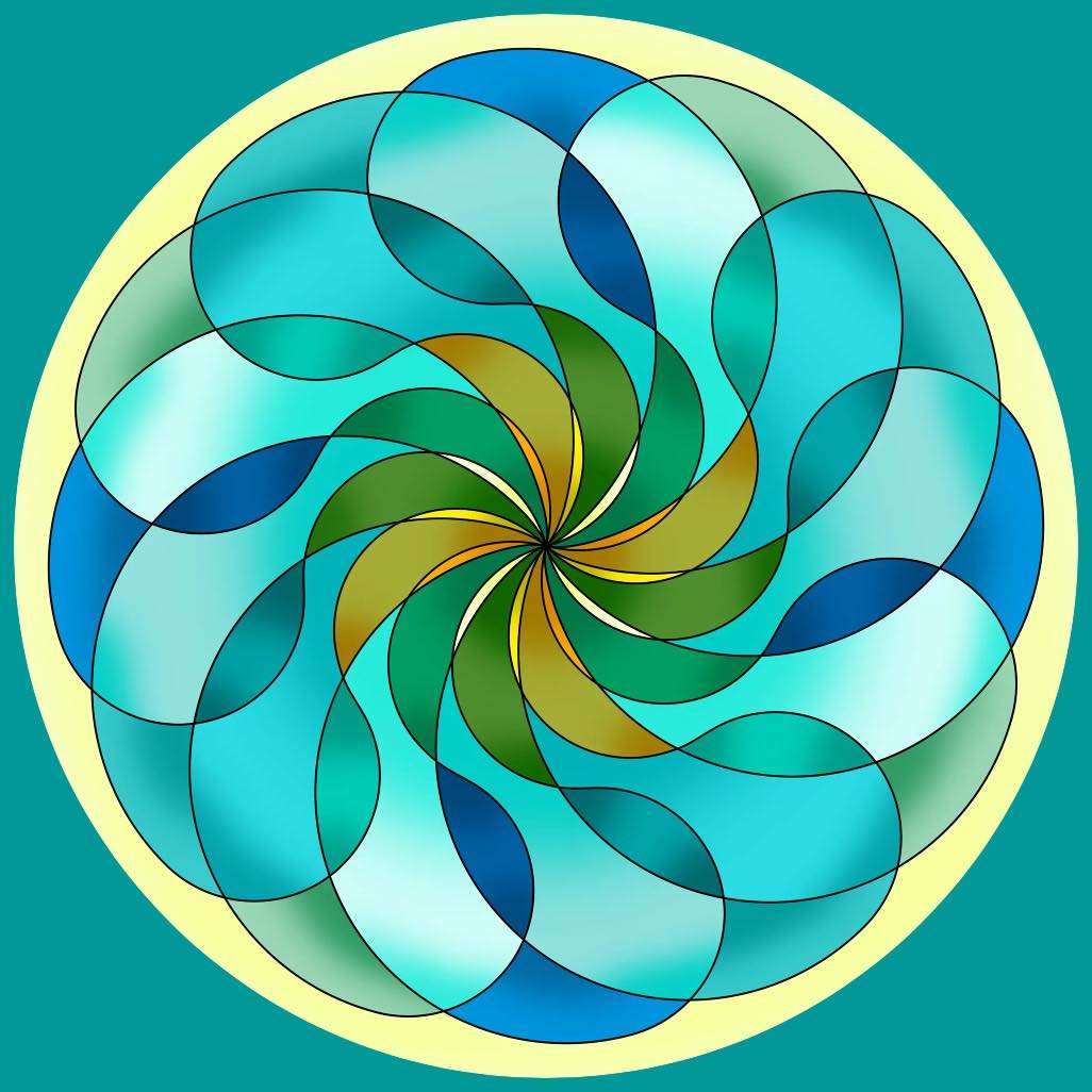 Solve blue swirl jigsaw puzzle online with 121 pieces