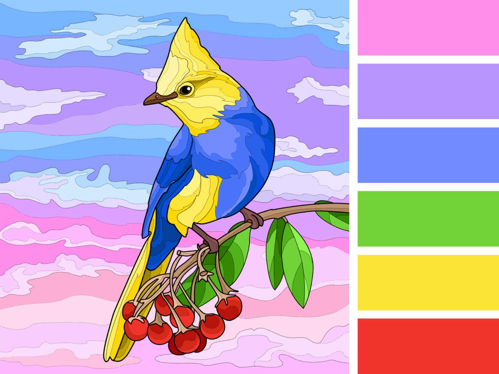 Solve Color Palette 73 jigsaw puzzle online with 154 pieces