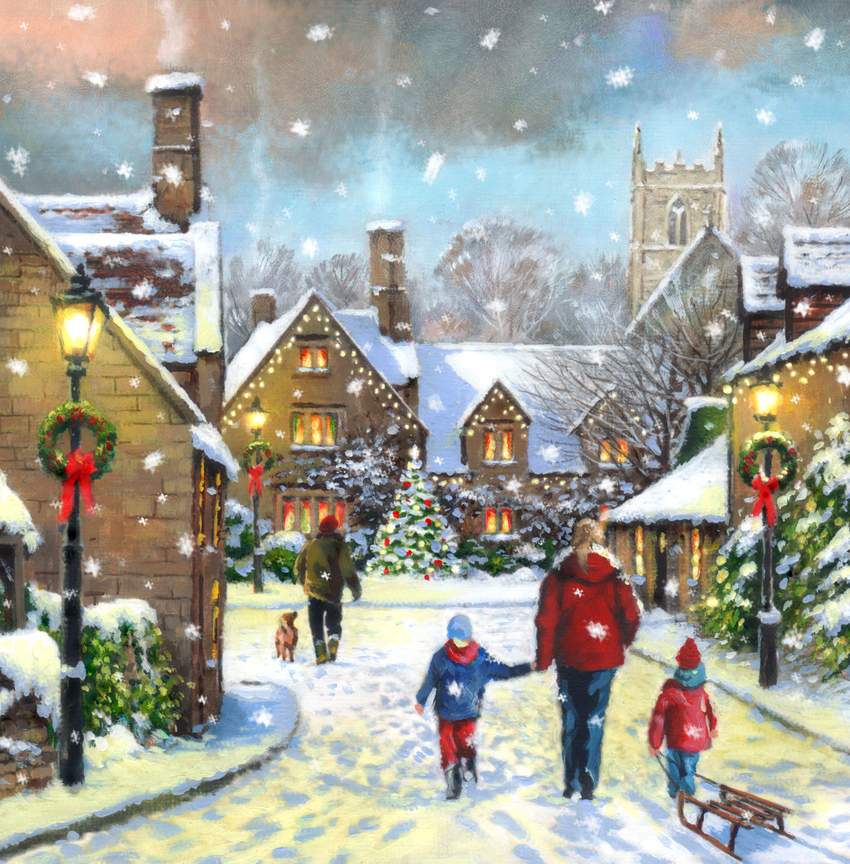 Solve Snow Time jigsaw puzzle online with 121 pieces