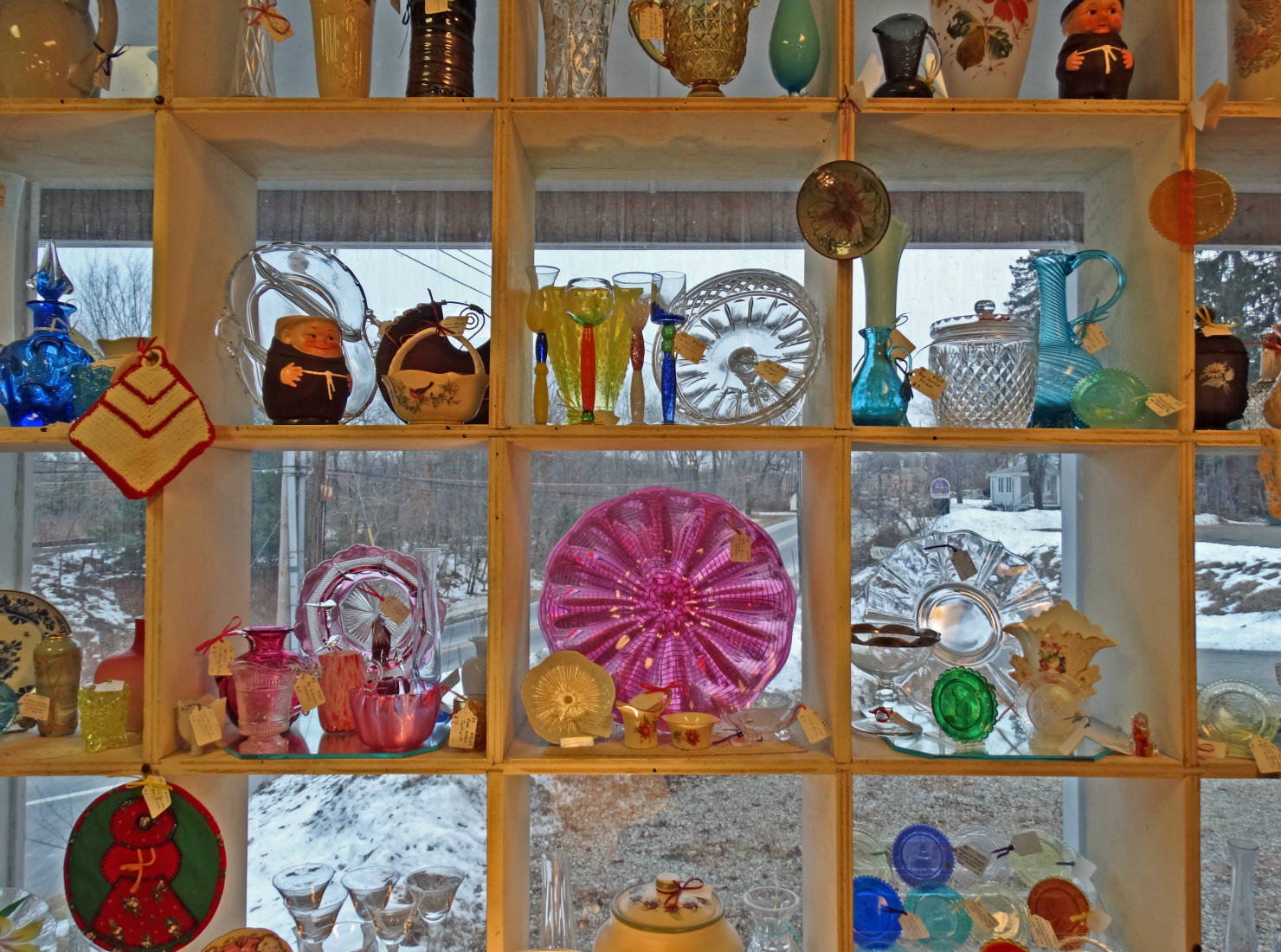 Solve Browsing the Antique Store - Window Display jigsaw puzzle online ...