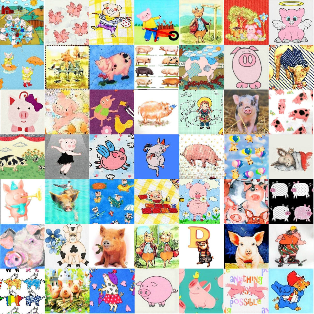 Solve PATCHWORK PIGS 3 jigsaw puzzle online with 400 pieces