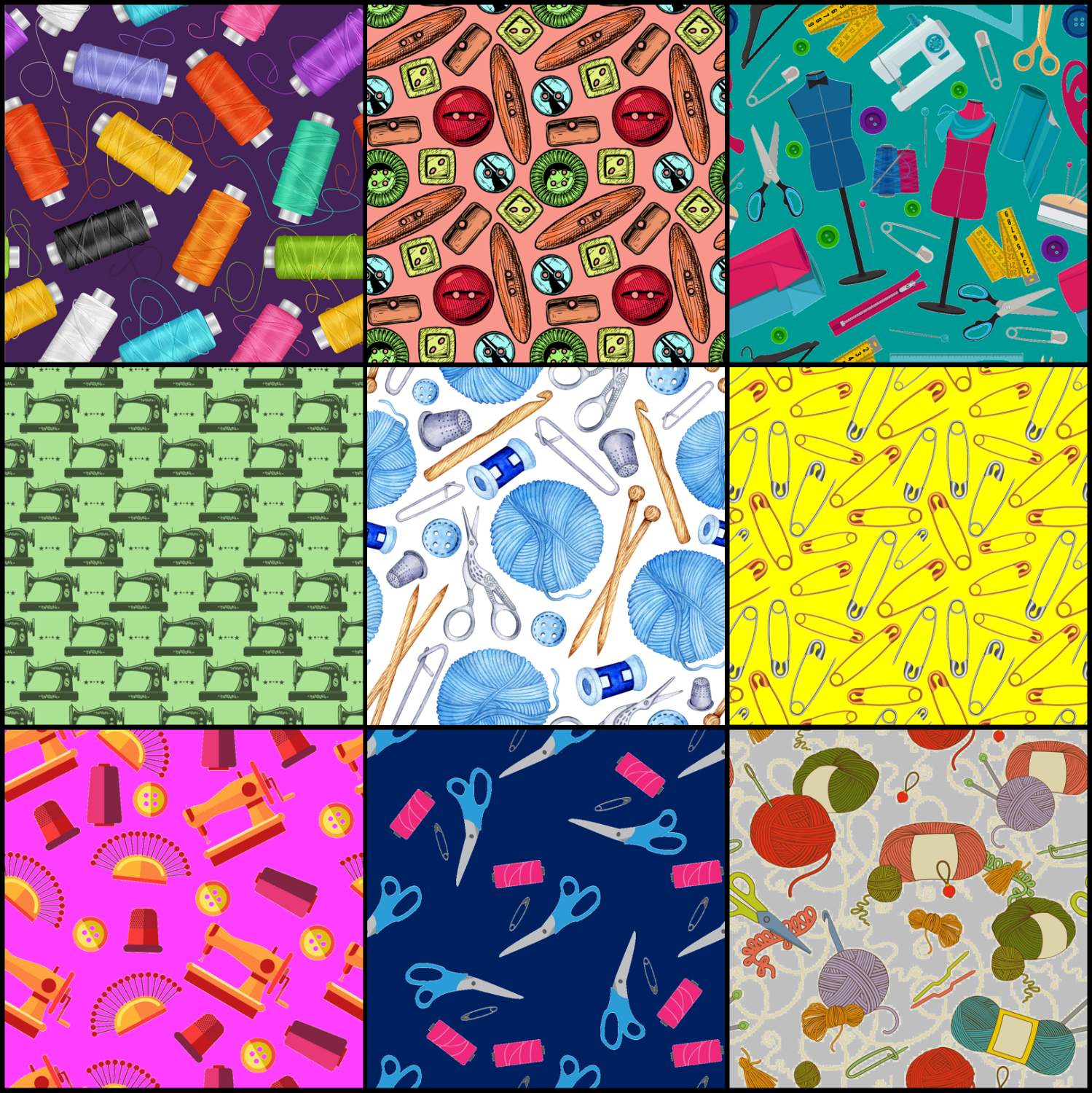 Solve Handiwork patterns 3 jigsaw puzzle online with 324 pieces