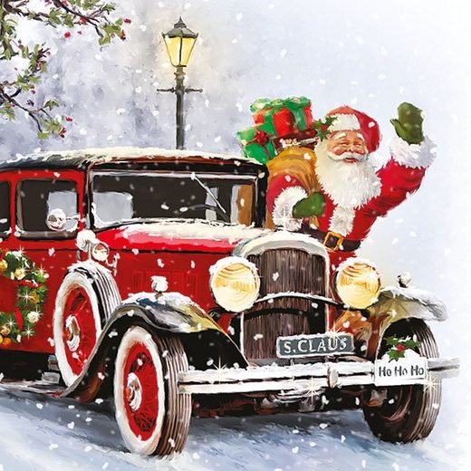 Solve Santa on Tour jigsaw puzzle online with 64 pieces
