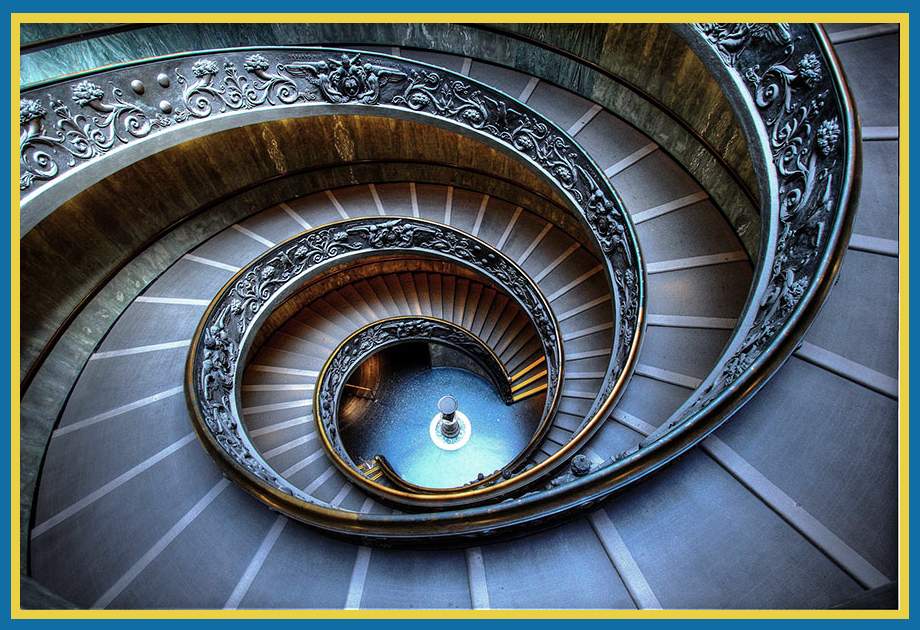 Solve spiral staircase jigsaw puzzle online with 88 pieces