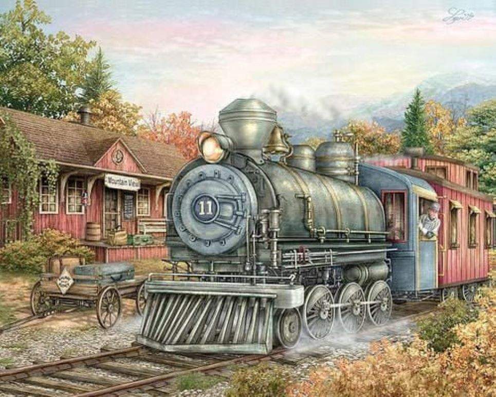 Solve Train Station jigsaw puzzle online with 154 pieces