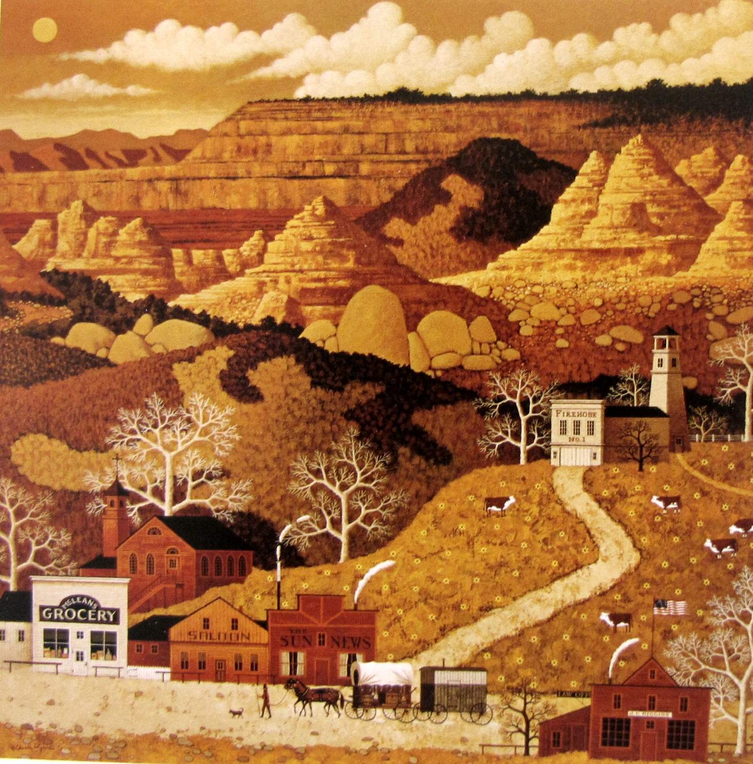 Solve Passing Through {Charles Wysocki} jigsaw puzzle online with 169 ...