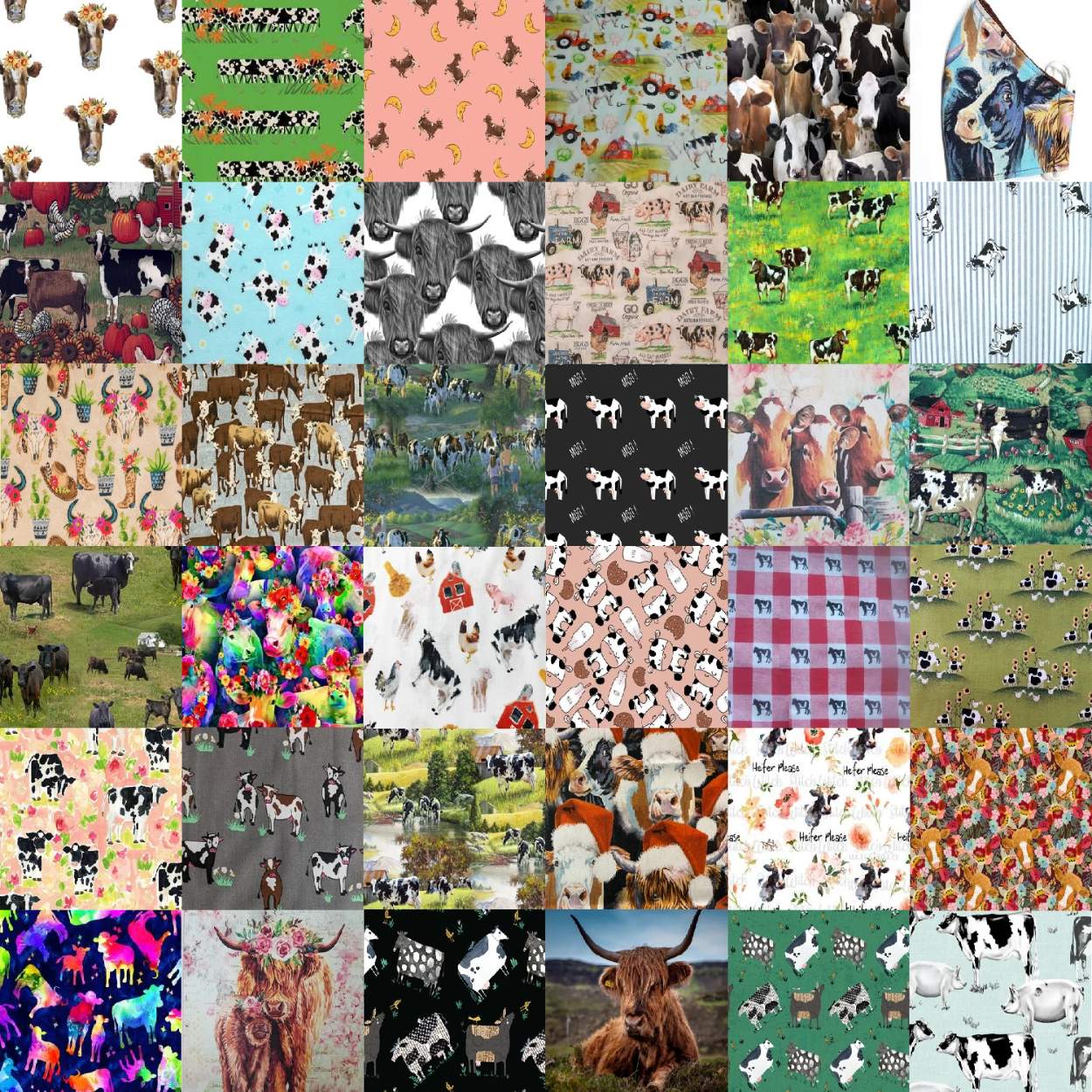 Solve Cow Appreciation Day 07-12 jigsaw puzzle online with 100 pieces