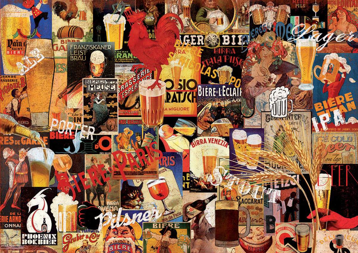 Solve Vintage Beer jigsaw puzzle online with 204 pieces