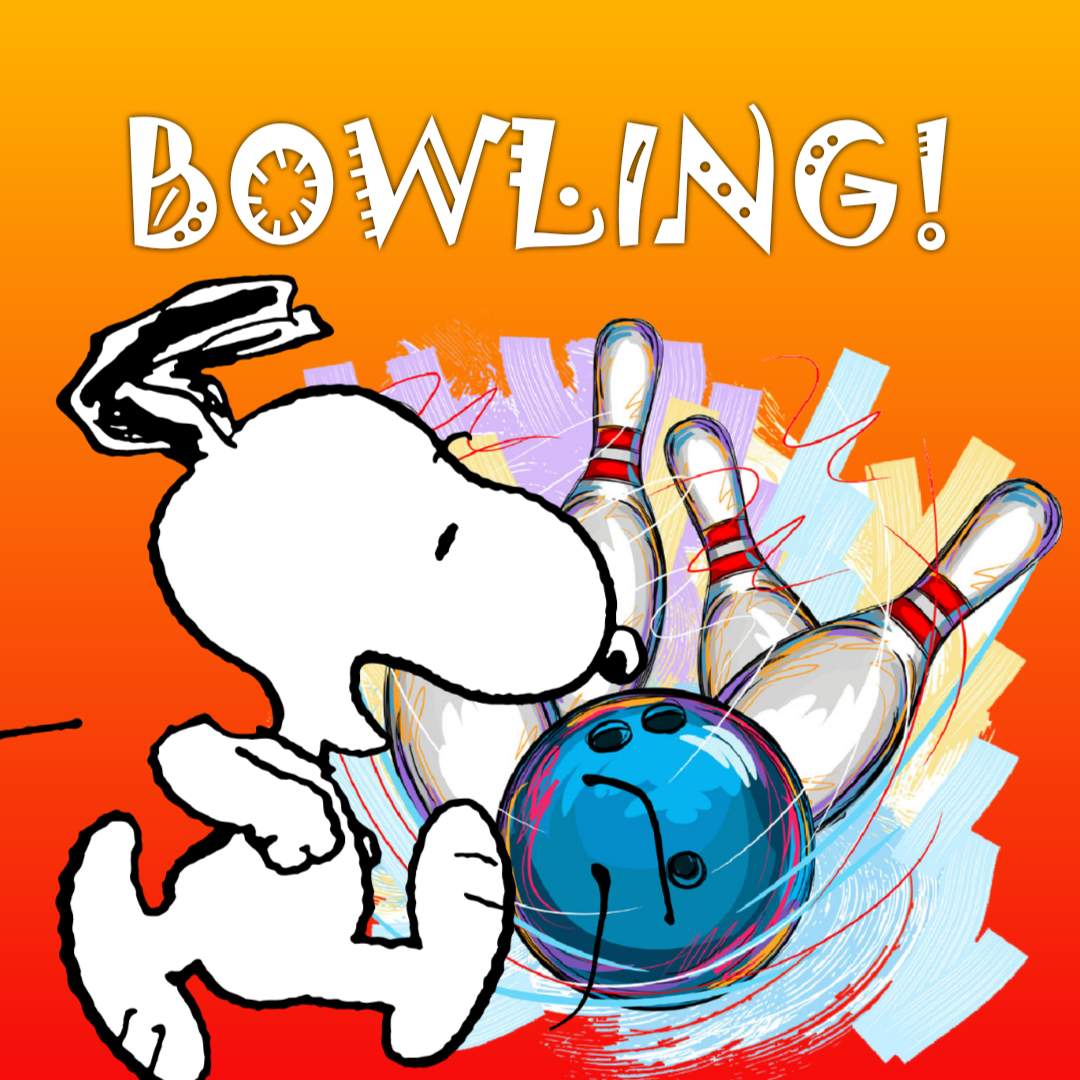 Solve Snoopy Bowling jigsaw puzzle online with 81 pieces