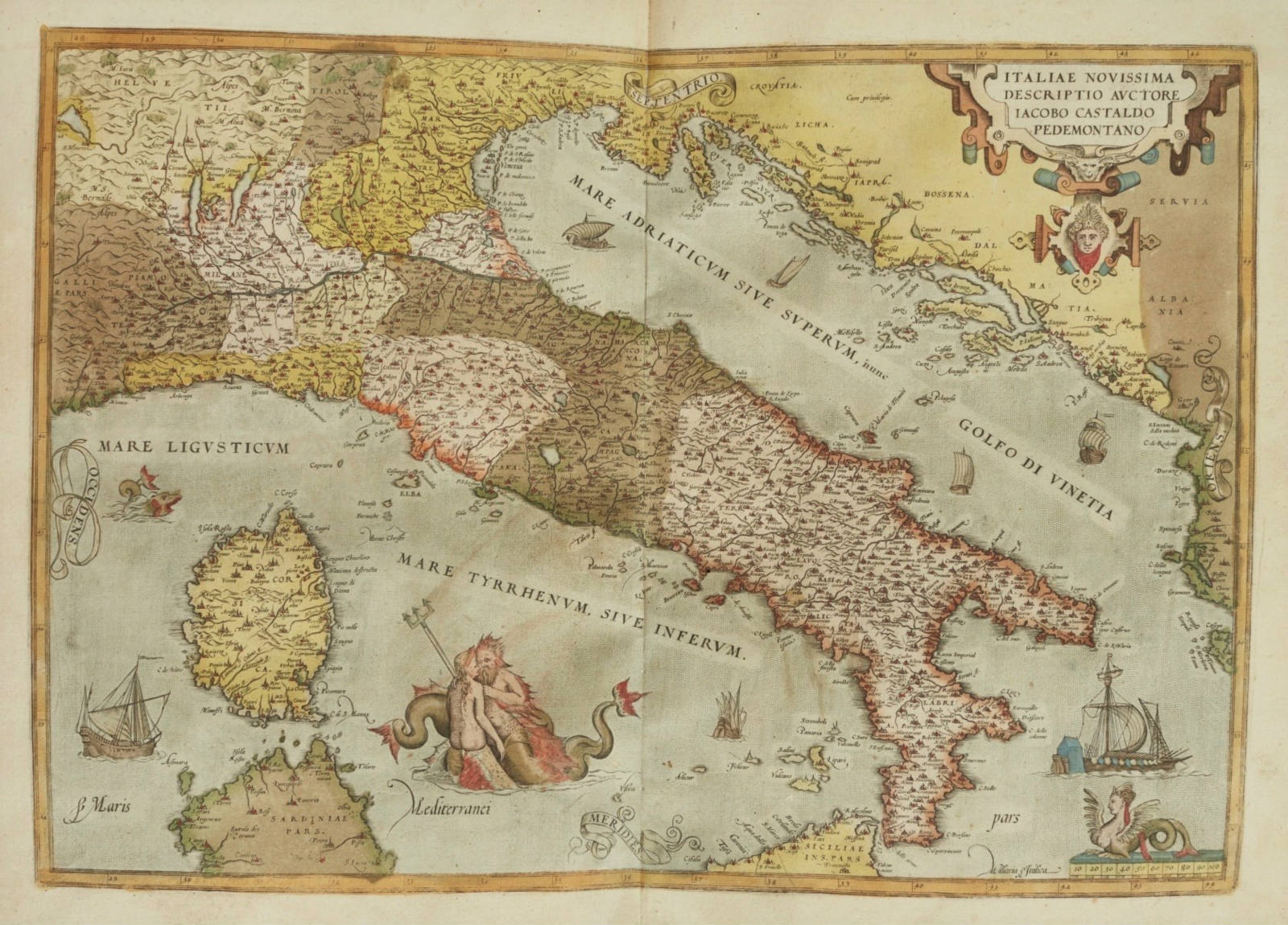 Solve old map of Italy by Abraham Ortelius (1579) jigsaw puzzle online ...