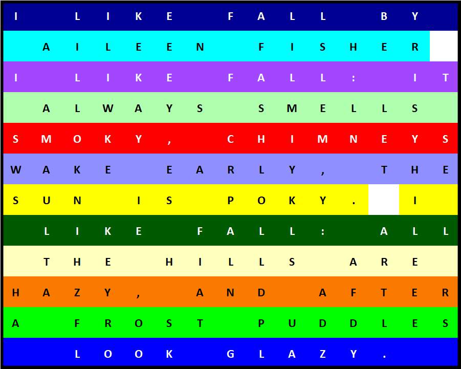 Solve Word 180 Poems About Fall 180 jigsaw puzzle online with 180 pieces