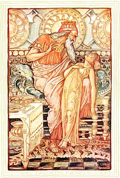 Jigsaw Puzzle | Image 3, "Midas' Daughter Turning to Gold" from "The ...