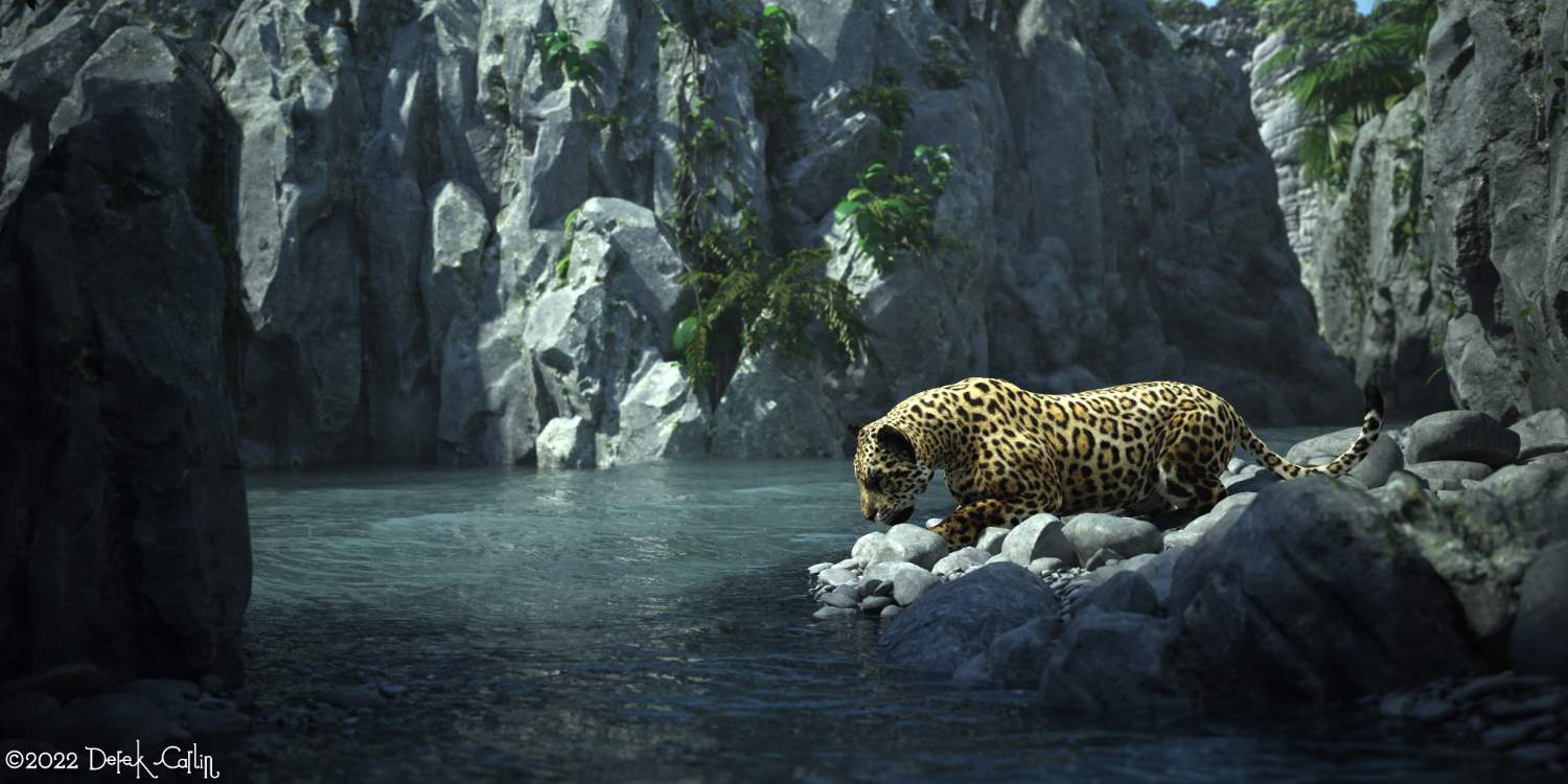 Solve Doodles: The Jaguar jigsaw puzzle online with 50 pieces