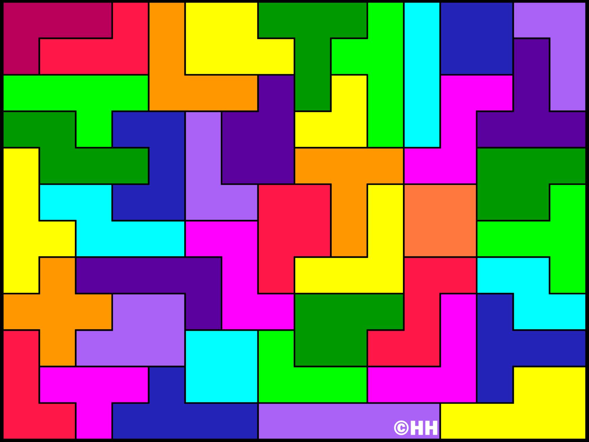 Solve Tetris jigsaw puzzle online with 432 pieces