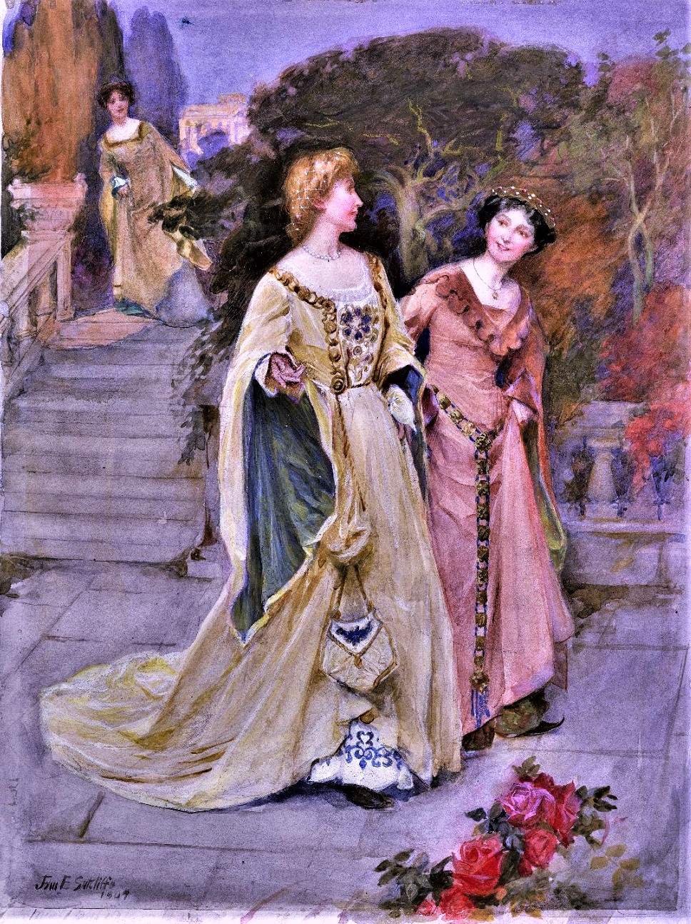 Solve Beatrice overhears Hero and Ursula jigsaw puzzle online with 234 ...