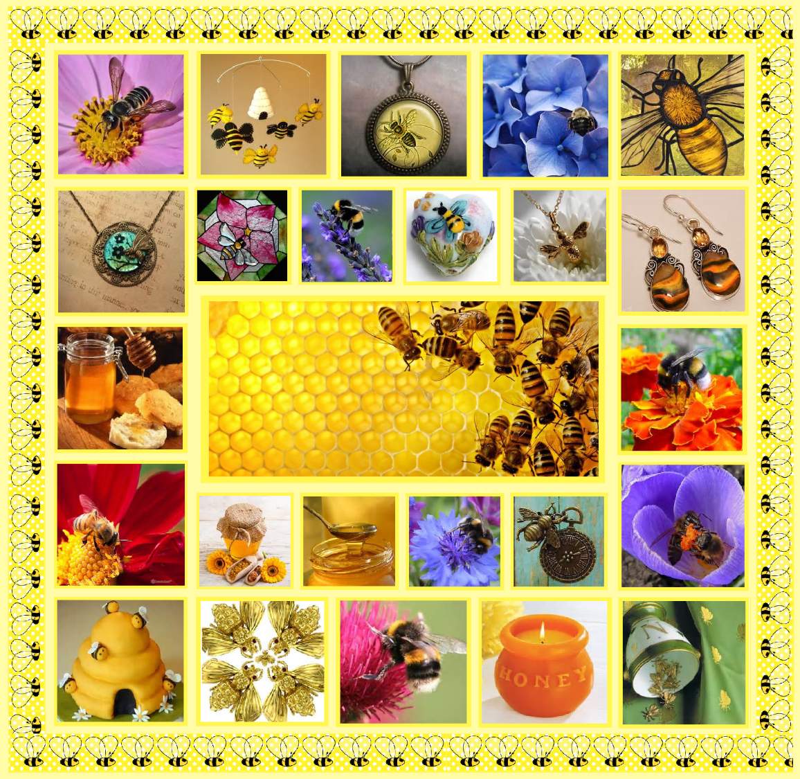 Solve Busy bees jigsaw puzzle online with 81 pieces