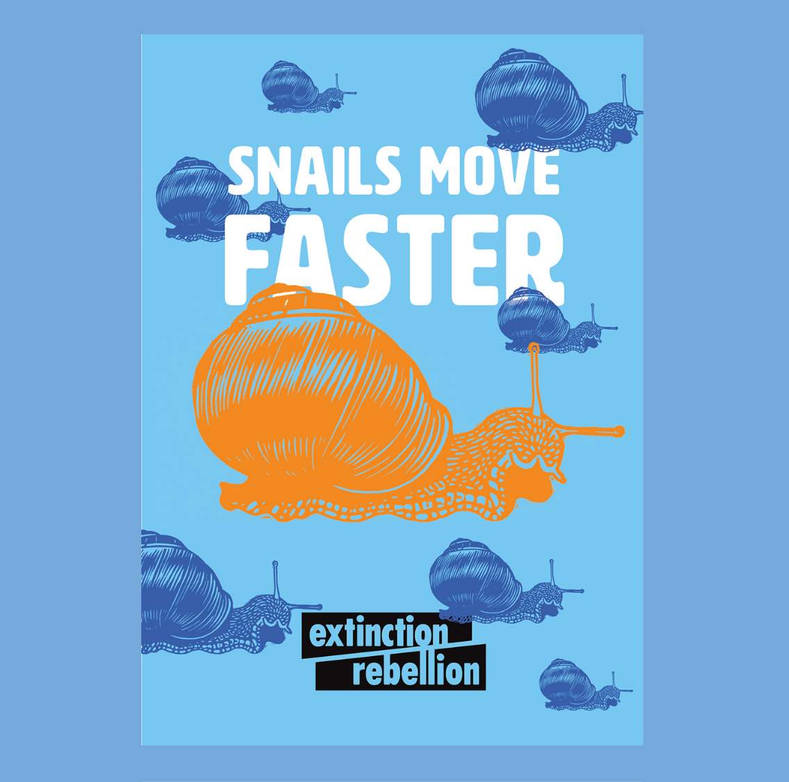 Solve Snails move faster jigsaw puzzle online with 49 pieces