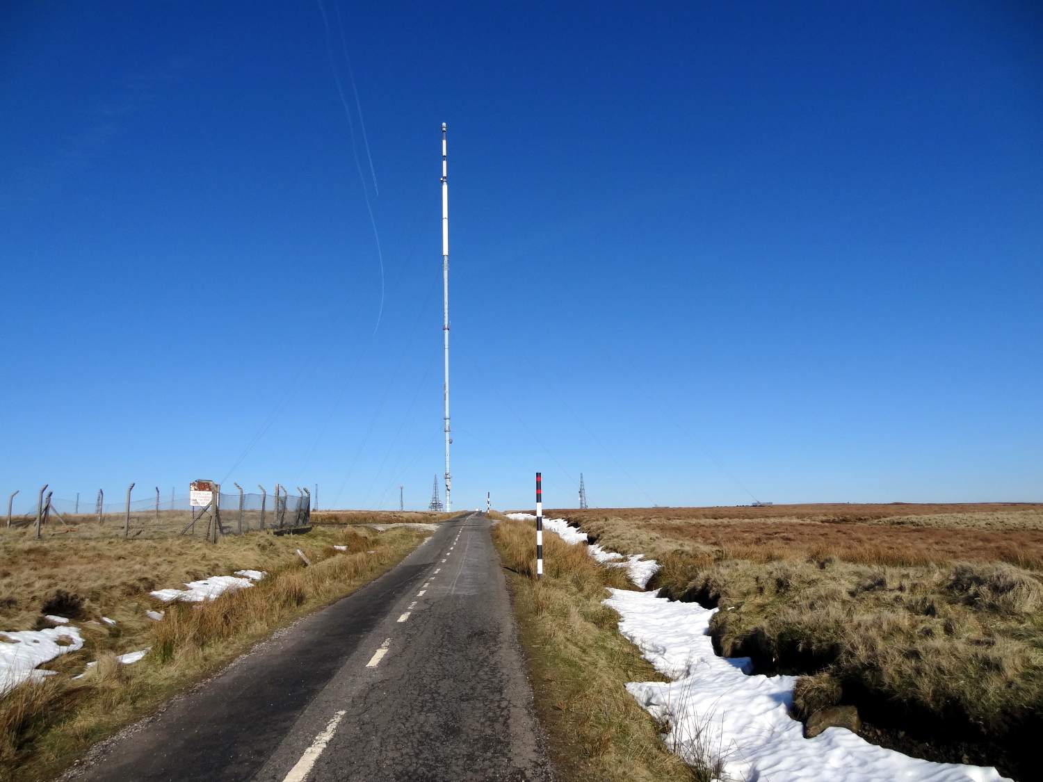 Solve The Road to the TV Mast on winter Hill jigsaw puzzle online with ...