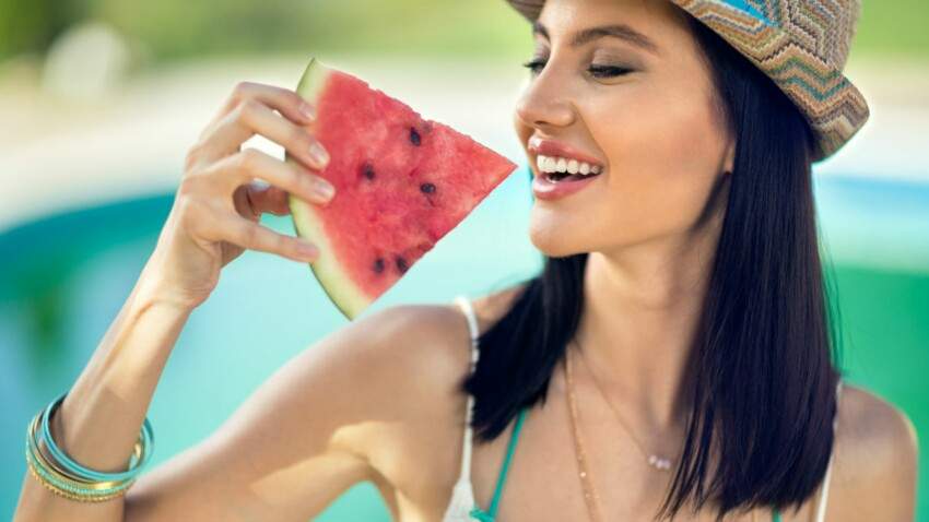 Solve watermelon jigsaw puzzle online with 45 pieces