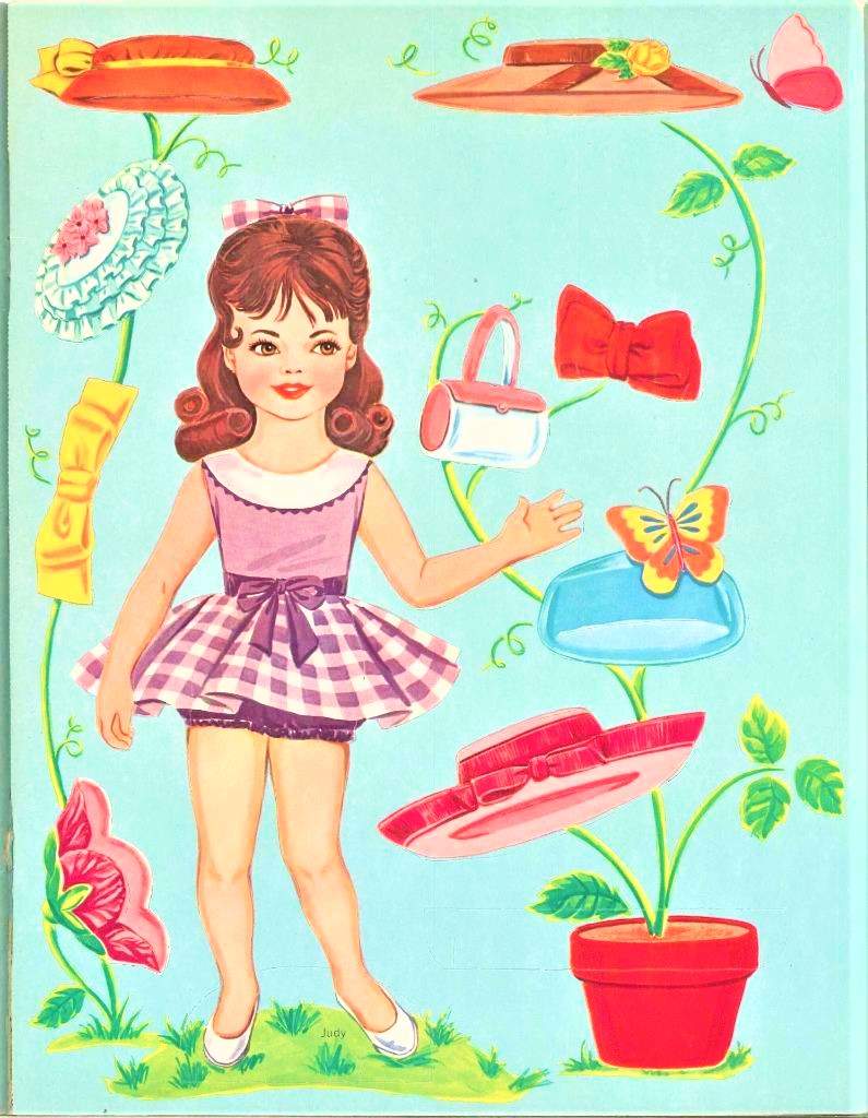 Solve Themes Vintage illustrations/pictures - Paper Doll jigsaw puzzle ...