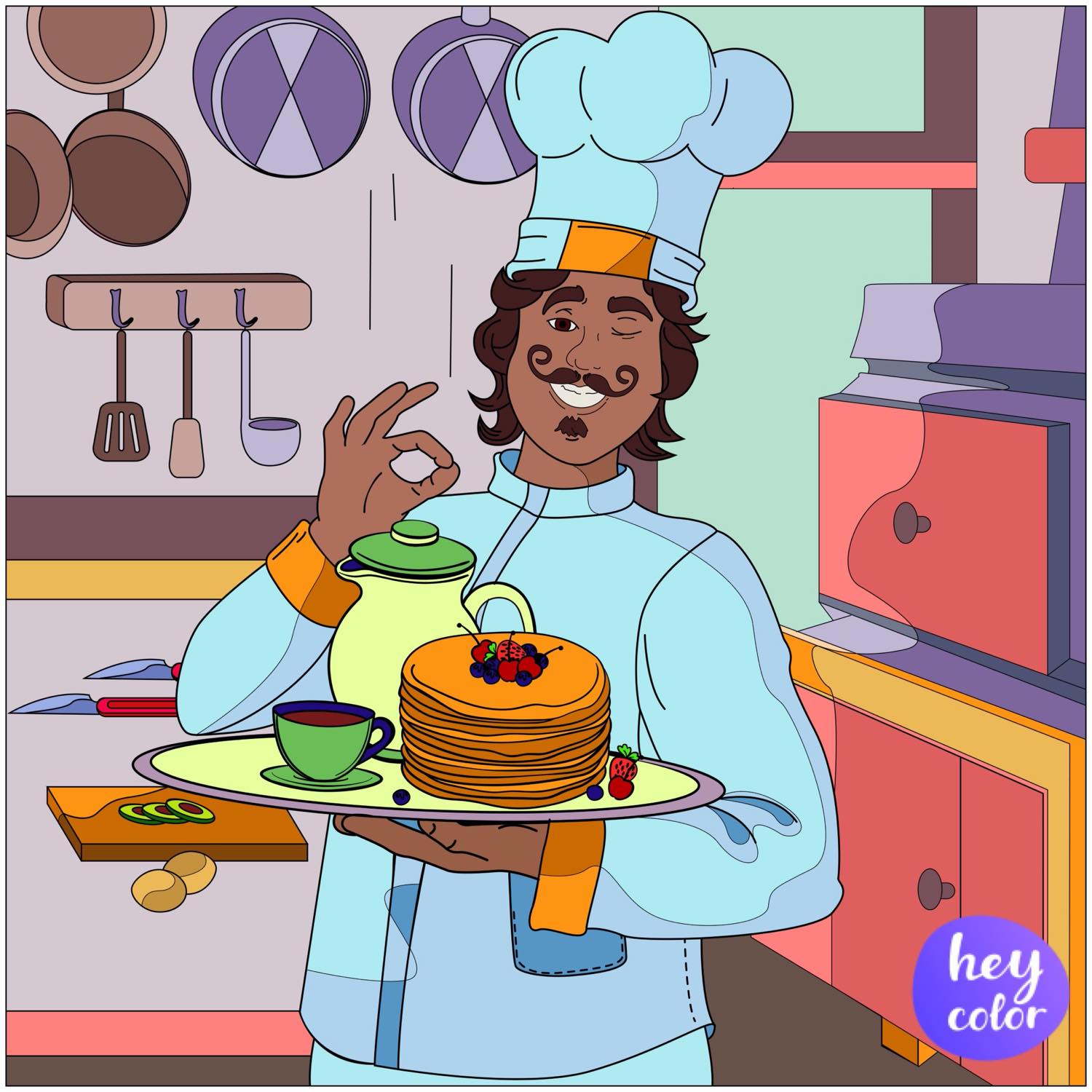 Solve The Chef jigsaw puzzle online with 289 pieces