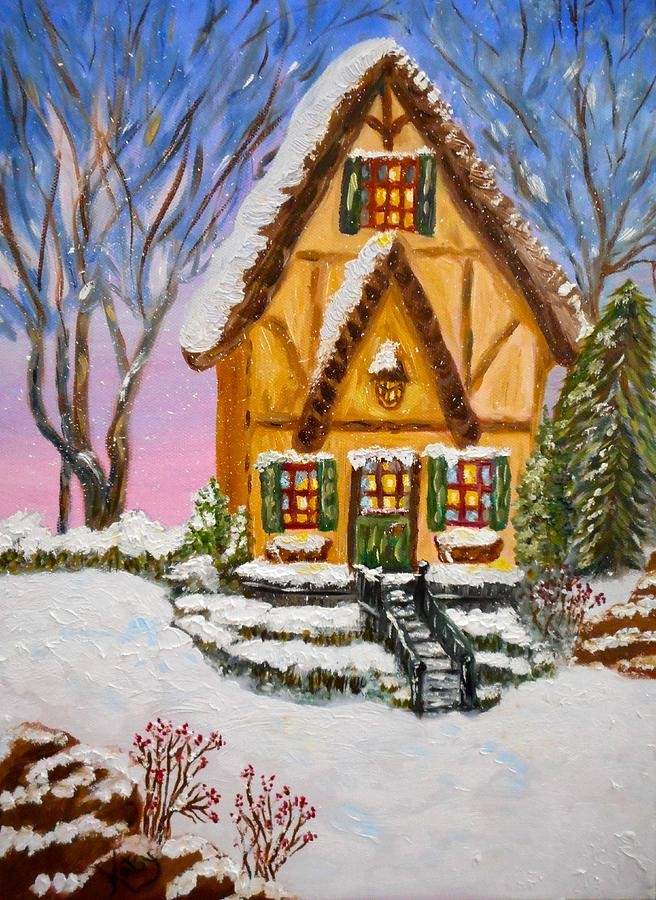 Jigsaw Puzzle | Gingerbread House by Cathy Symonds | 70 pieces | Jigidi