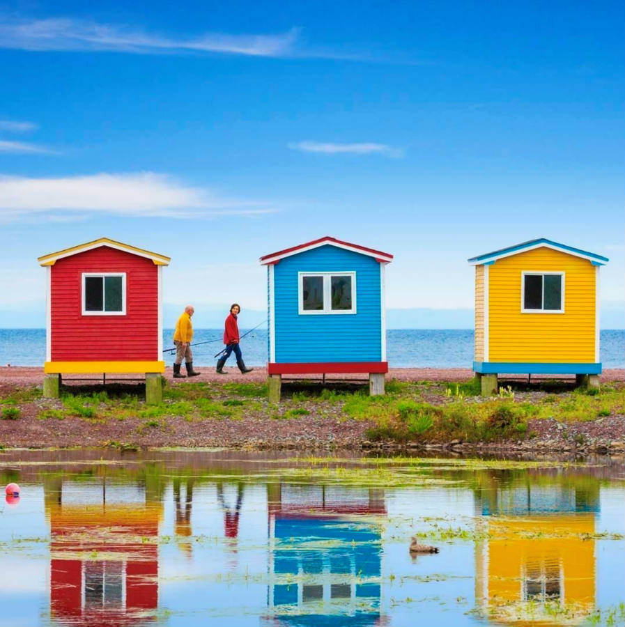 Solve Beach Day/Changing Houses -- Cavendish, Newfoundland... jigsaw ...