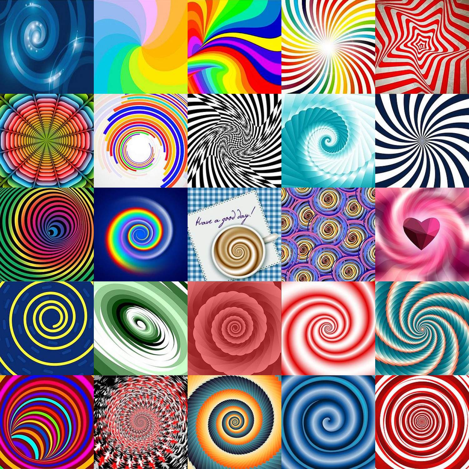 Solve Spirals 420a jigsaw puzzle online with 169 pieces