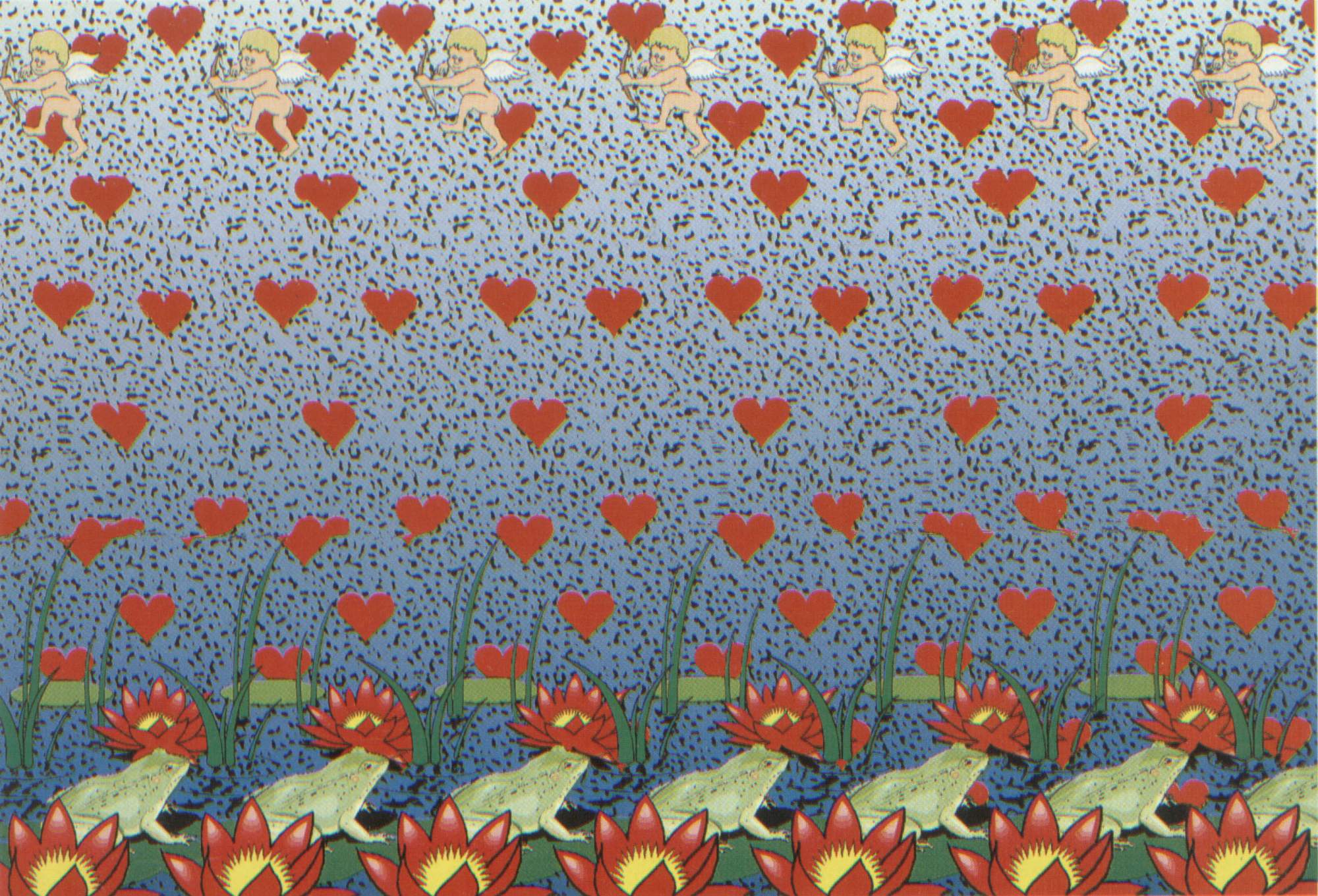 Solve Magic Eye picture (harder) jigsaw puzzle online with 176 pieces