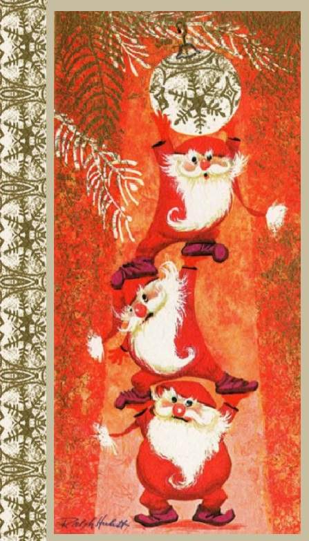 Solve Munchkin Santa Christmas Greeting jigsaw puzzle online with 45 pieces